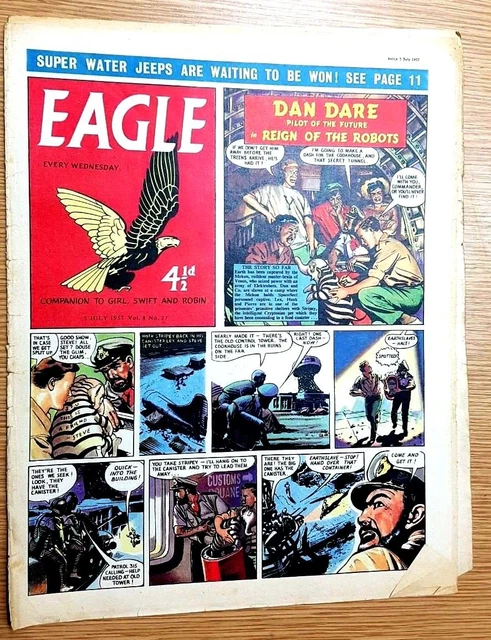 EAGLE COMIC VOL 8 No 27: Dan Dare REIGN OF THE ROBOTS - 5th July 1957 £ ...