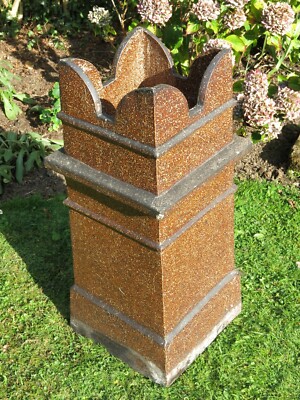 ANTIQUE VICTORIAN SALT Glazed Square Castle Chimney Pot £95.00 ...