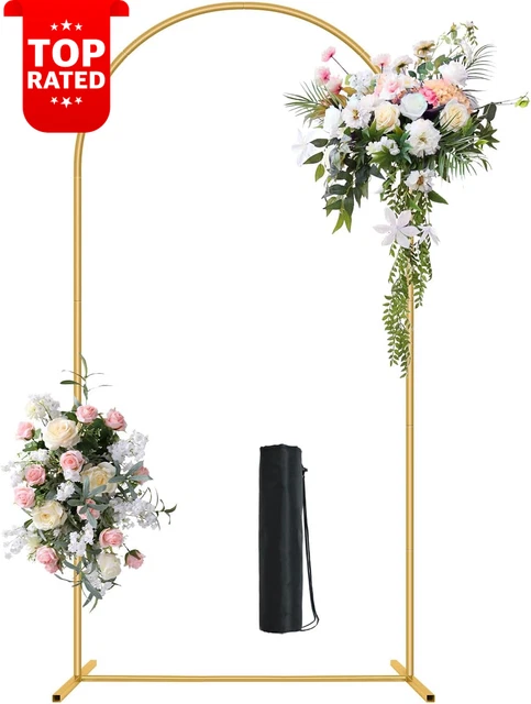 GOLD METAL ARCH Backdrop Stand 7.2FT for Wedding Party Baby Shower ...
