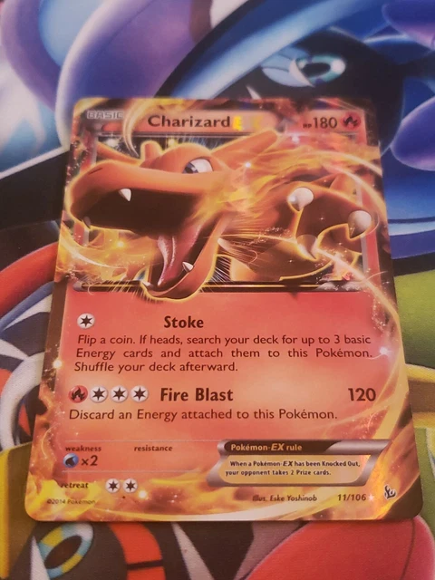 CHARIZARD EX 11/106 Pokemon Card 2014 Flash fire TCG EUR 10,06 ...