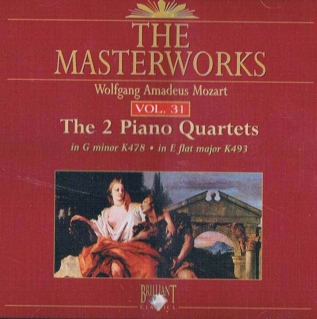 WOLFGANG AMADEUS MOZART The Masterworks Vol... 31 The 2 Piano Quartets 1 CD . EUR 1,00 - PicClick FR