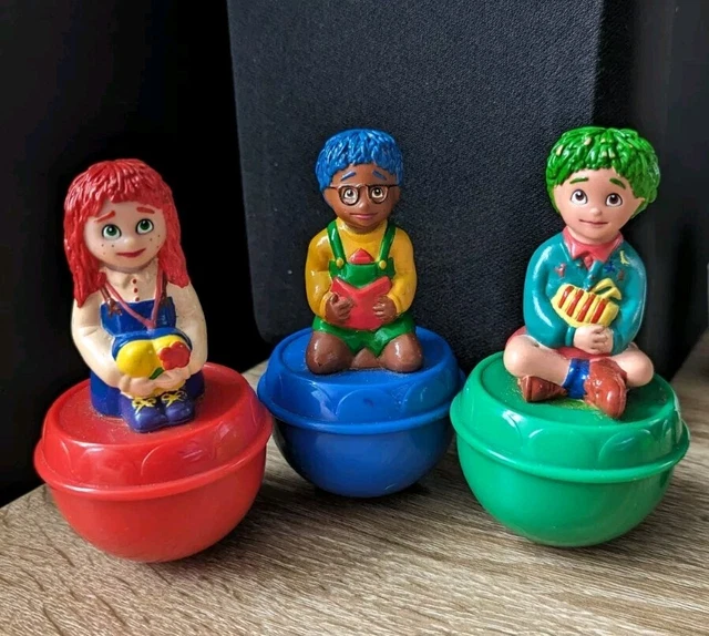 TOTS TV TILLY Tom Tiny Weebles Roly Poly Figure Complete Set Toys ...