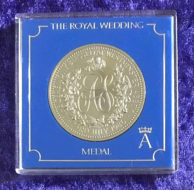 UK 1986 PRINCE Andrew & Sarah Ferguson Royal Wedding Crown-size Medal Cased £5.43 - PicClick UK
