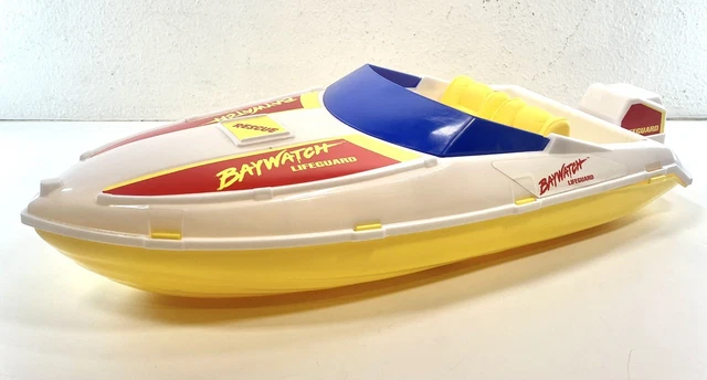 BARBIE BAYWATCH RESCUE Lifeguard Speed Boat 20" Long Vtg Mattel EUR 16 ...