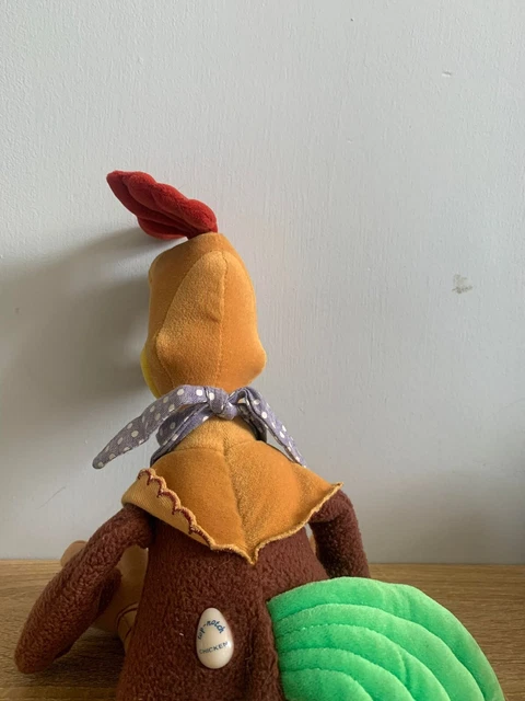 DREAMWORKS CHICKEN RUN Rocky Rooster Soft Toy Plush 1999 Chicken Approx ...