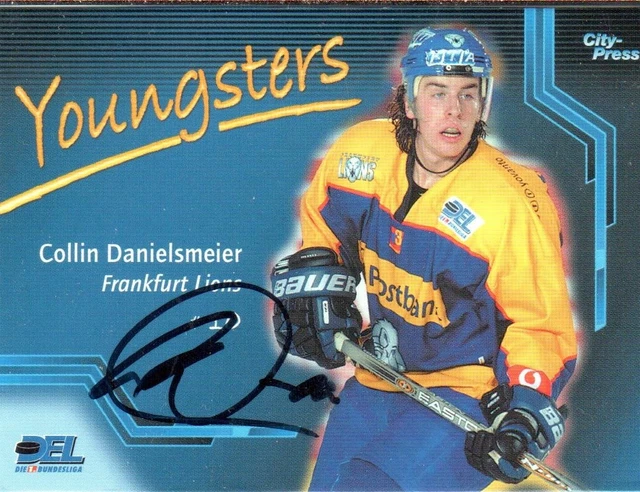 TRADING CARD COLIN Danielsmeier mit original Autogramm, Frankfurt Lions ...