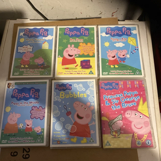 PEPPA PIG DVD Bundle 6x DVDs Kids Favourites Cartoon Stories Fun Piggy ...