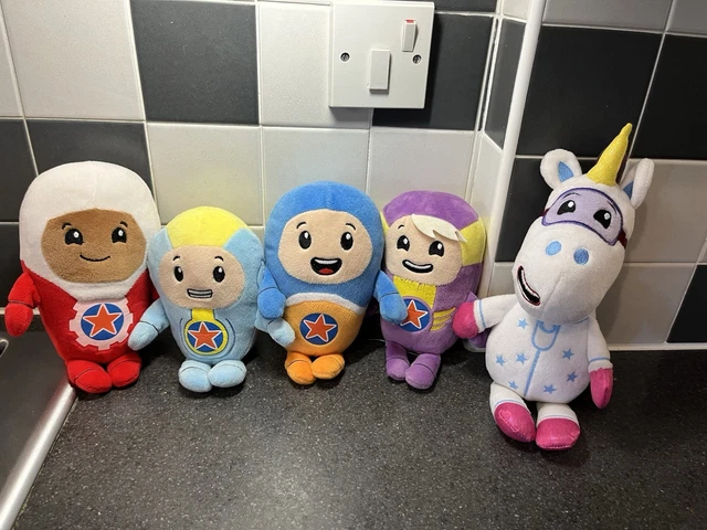 GO JETTERS PLUSH Soft Toy Bundle Xuli Kyan Foz Lars And Ubercorn £49.96 ...