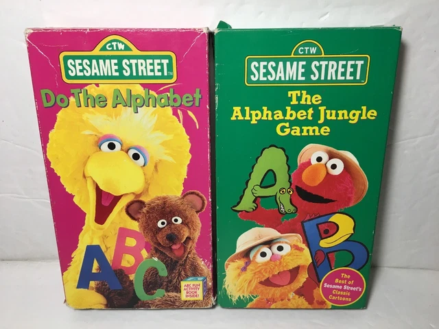 SESAME STREET DO THE ALPHABET / ALPHABET JUNGLE GAME VHS Video Tapes ...