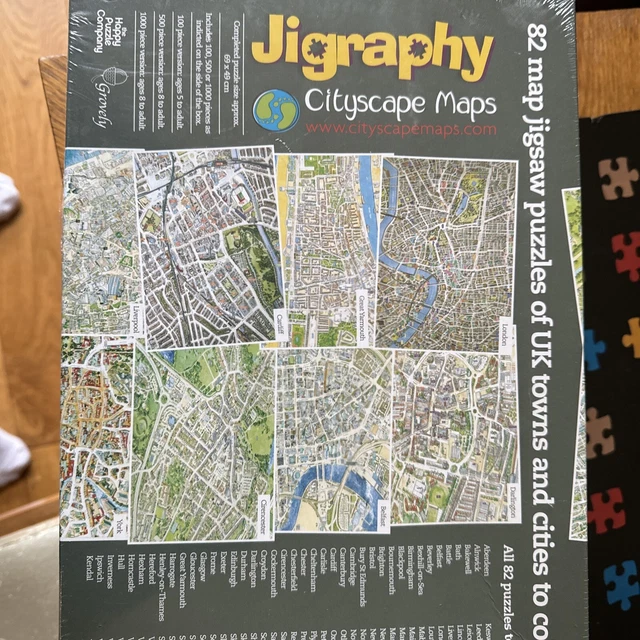 NEW JIGRAPHY 1000 Piece Jigsaw Cityscape Map Of Chester £11.00 ...