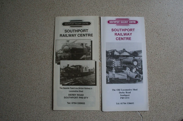 STEAMPORT SOUTHPORT STEAM LOCOMOTIVE ENGINE SHED GUIDE LEAFLETS 1990s £ ...