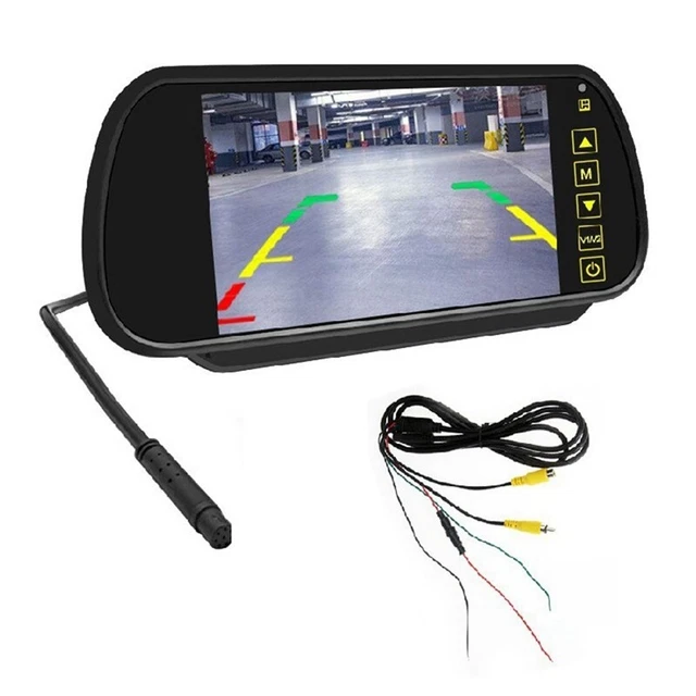 7 INCH CAR LCD Monitor Parking Screen 2 AV Input Auto Display Assist ...