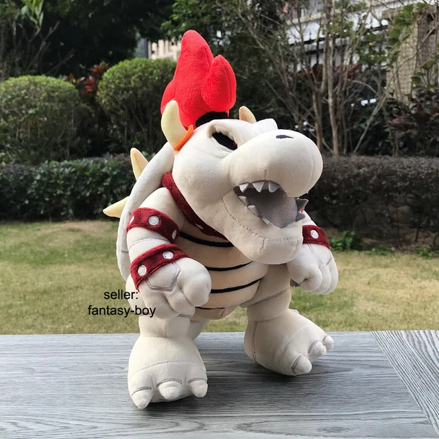 HIGH QUALITY SUPER Mario Plush Dry Bones Bowser Koopa 12" Stuffed Toy ...