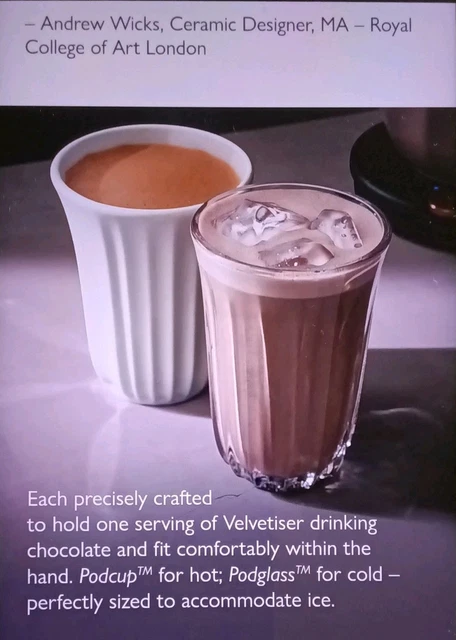 HOTEL CHOCOLAT PODCUP and Podglass for All-New Hot Chocolate Machine £ ...