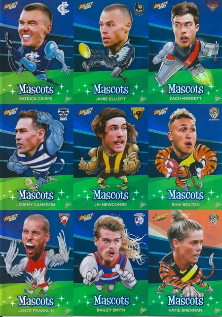 2023 AFL SELECT footy stars mascots card you choose your card £1.24 ... 2023 AFL SELECT footy stars mascots card you choose your card £1.24 ...