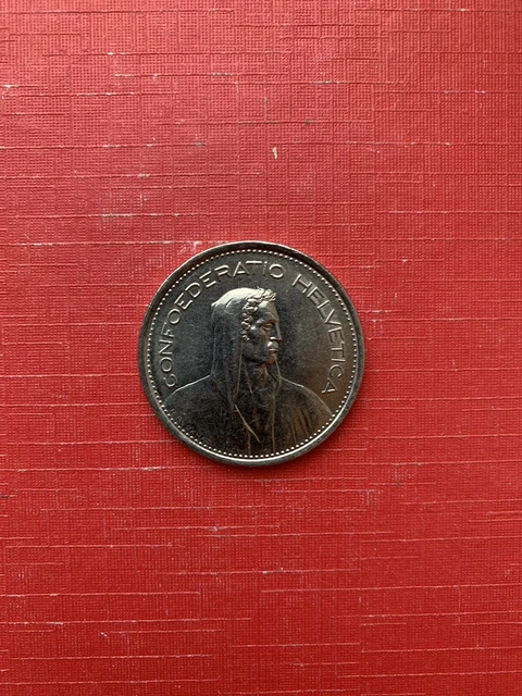 5 FR SWISS Francs 1968 B Confoederatio HELVETICA Collectable Circulated ...