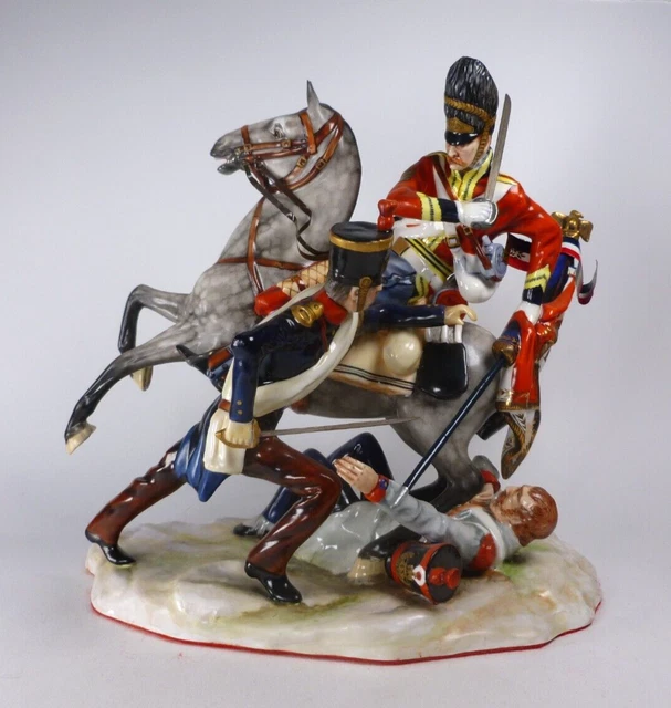 MICHAEL SUTTY MILITARY SOLDIER FIGURE GROUP THE BATTLE OF WATERLOO c ...