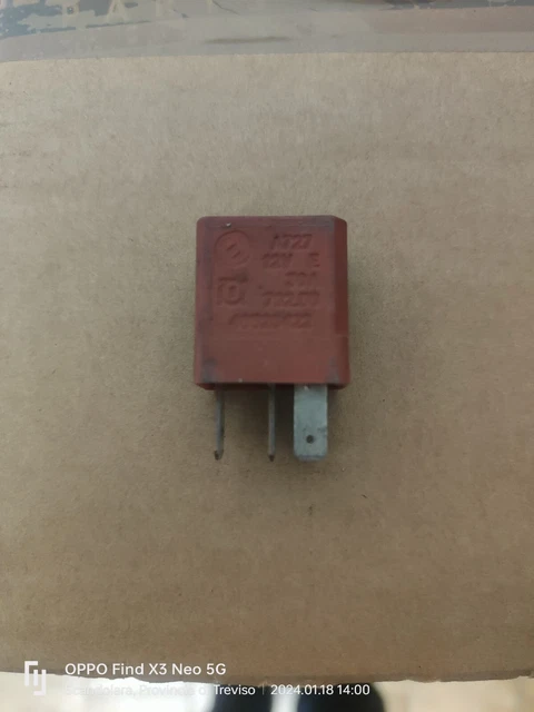 MINI MICRO RELE Relè Relay Auto 12V 30A 4 pin piedini contatti per Fiat ...