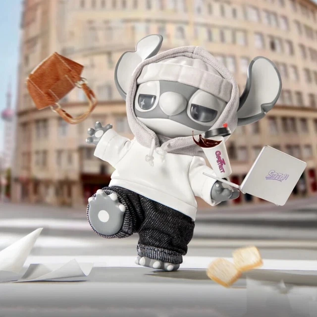 MINISO DISNEY STITCH Blind Box GenZ Street Confirmed Figure Vinyl Plush ...