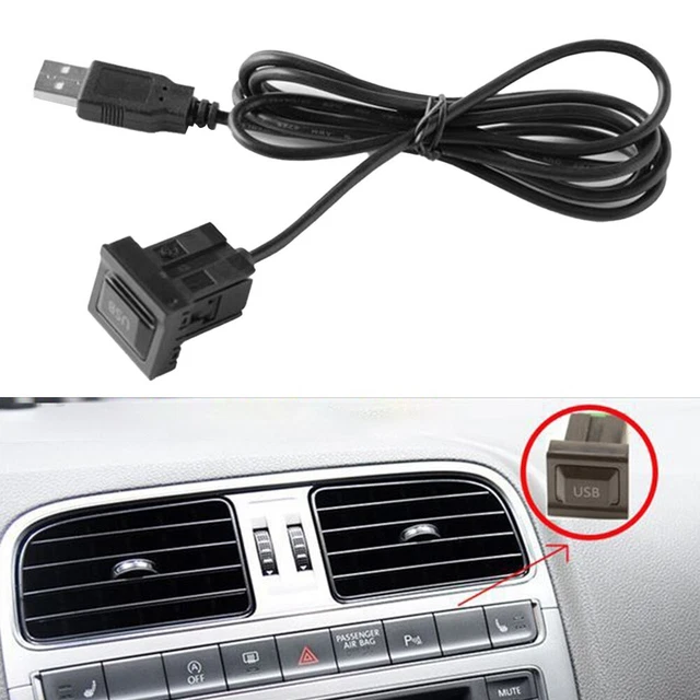 PANNELLO PORTA USB facile da installare cruscotto auto con doppio cavo ...