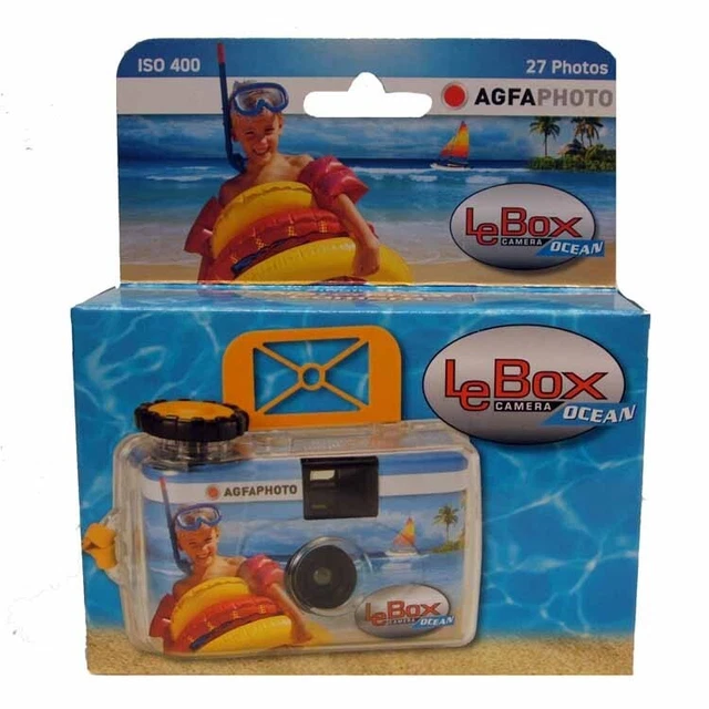AGFA LE BOX UNDERWATER Single Use Camera - DATED 05/26 Beach, Pool ...