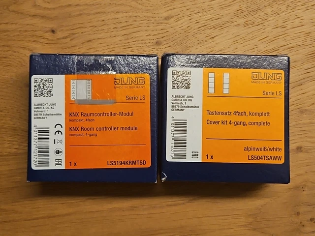 JUNG EIB KNX 4-f Raumcontroller-Modul LS5194KRMTSD & Tastensatz 4-f ...