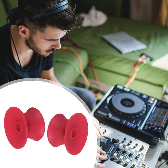 1 PAIR 1/4 Inch Nab Hub Adapters Rubber Useful for Studer ReVox Akai ...