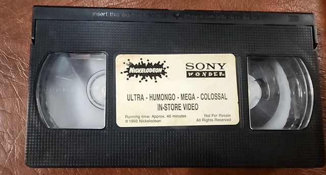 RARE NICKELODEON IN-STORE Promo VHS Ultra Humongo Mega Colossal In ...