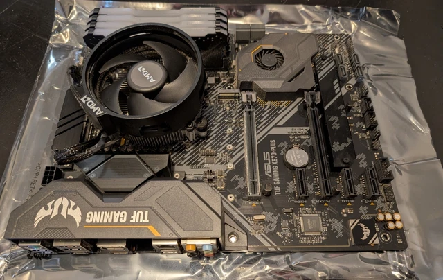 RYZEN 5 5600X CPU, 32GB AMD Vengeance RGB, ASUS TUF Gaming X570-PLUS Wi ...