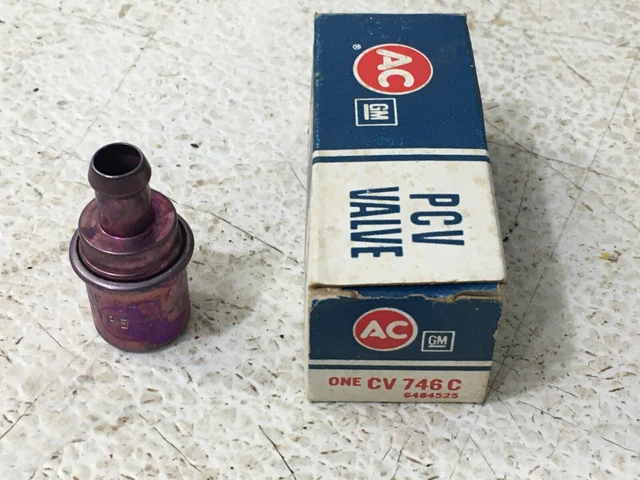 NOS AC DELCO Purple PCV Valve CV-746C Corvette 1968 1969 Camaro Z28 302 ...