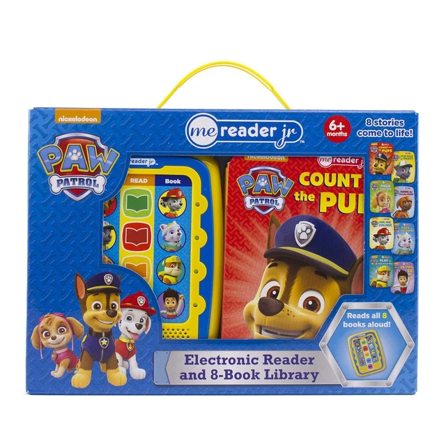 NICKELODEON PAW PATROL Chase,Skye,Marshall Electronic Me Reader Jr. 8 ...