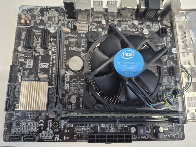 ASUS MOTHERBOARD WITH backplate H110M-A/DP 8GB DDR4 i5 6th GEN £35.00 ...