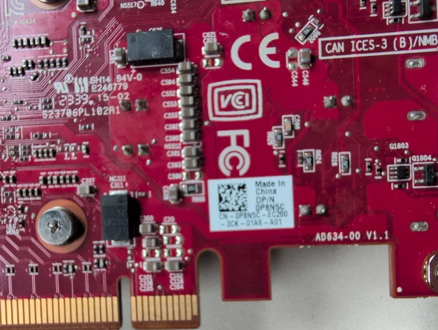 DELL OEM AMD Radeon RX 6300 2GB GDDR6 Low Profile ITX SFF Graphics Card ...