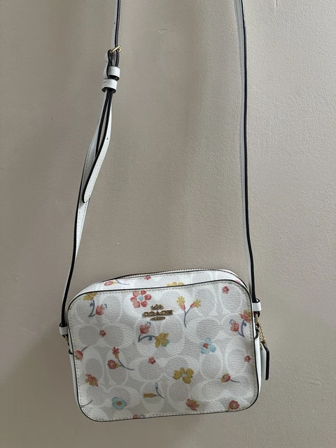 COACH MINI CAMERA Bag In Signature Canvas With Floral Print $125.00 ...