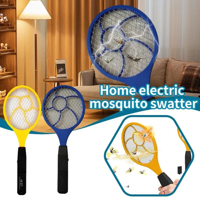 ELECTRIC FLY ZAPPER Racket Killer Insect Bug Swatter Mosquito Wasp-Swat ...
