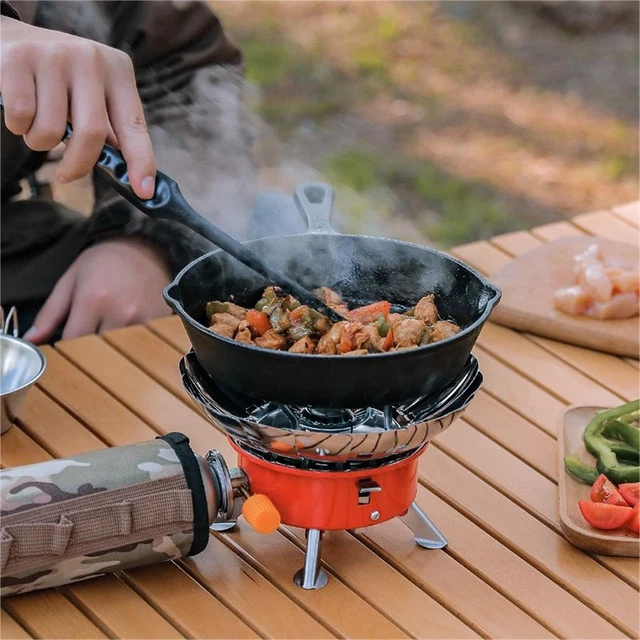 WINDPROOF STOVE 1400W Mini Foldable Gas Stove BBQ Picnic Camping ...
