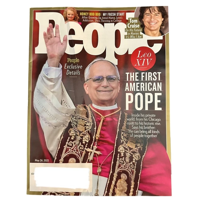 PEOPLE MAGAZINE MAY 26 2025 The First American Pope Tom Cruise Honey ...