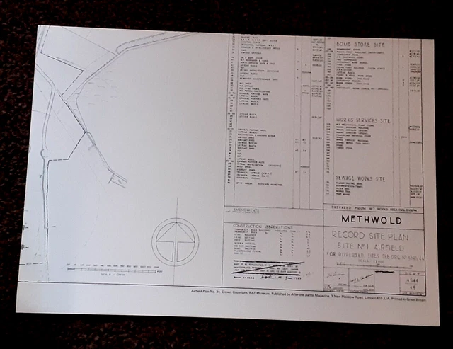 AIRFIELD MAP - METHWOLD Record Site Plan - Airfield *(NEW)* £14.00 ...