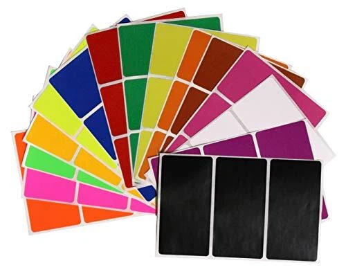 RECTANGULAR STICKERS COLOR-CODING Labels for Organizing, 45 15 Color ...