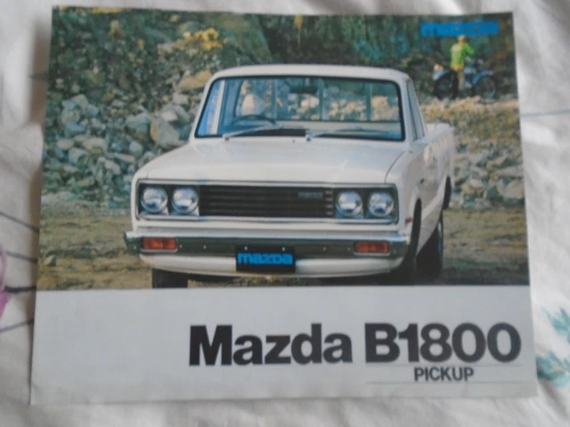MAZDA B1800 PICKUP brochure undated English text £6.00 - PicClick UK