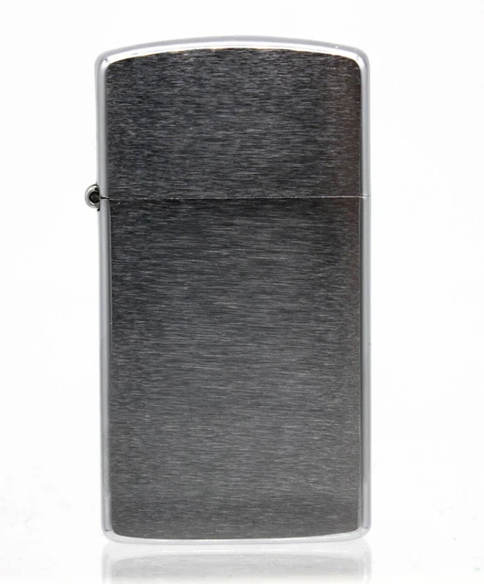 ZIPPO 2000 SOLID Silver Slim Oil Lighter Used Collectible $113.73 ...