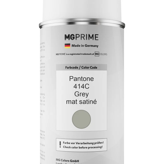 PANTONE 414C GREY Bombe aérosol 400 ml mat satiné séchage rapide EUR 9 ...