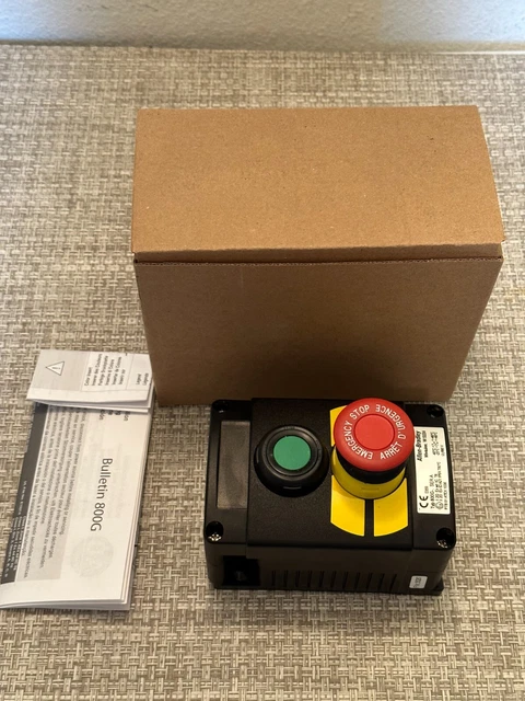 NEW! ALLEN BRADLEY 800G-2F3AE4A5 Assembled Push Button Station Start Em ...