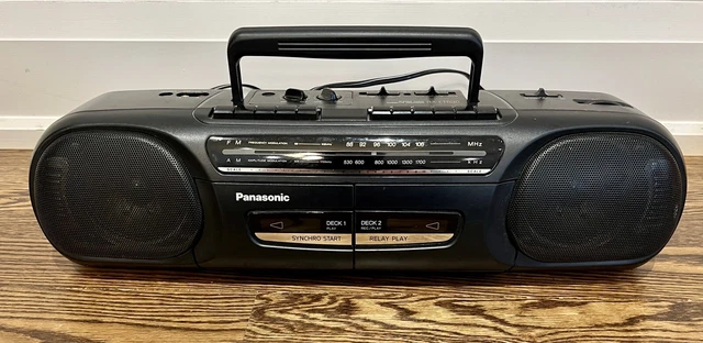 VINTAGE-RETRO PANASONIC RX-FT530 Double Cassette, Radio Boombox ...
