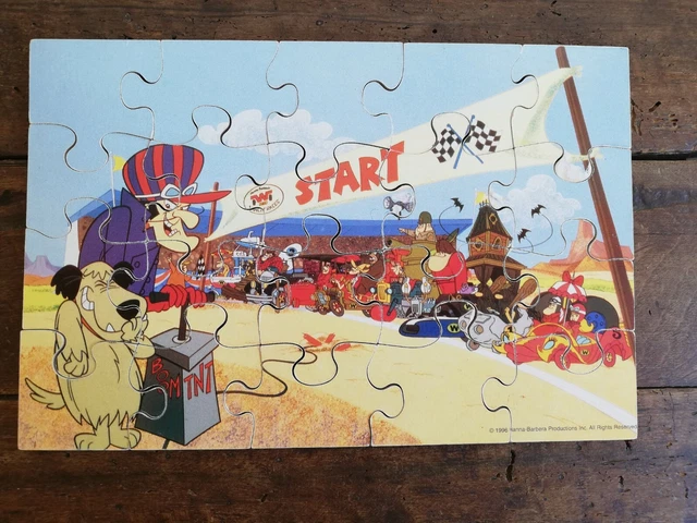 VINTAGE 1996 WACKY Races The Hanna-Barbera Collection 20 Piece Wood ...