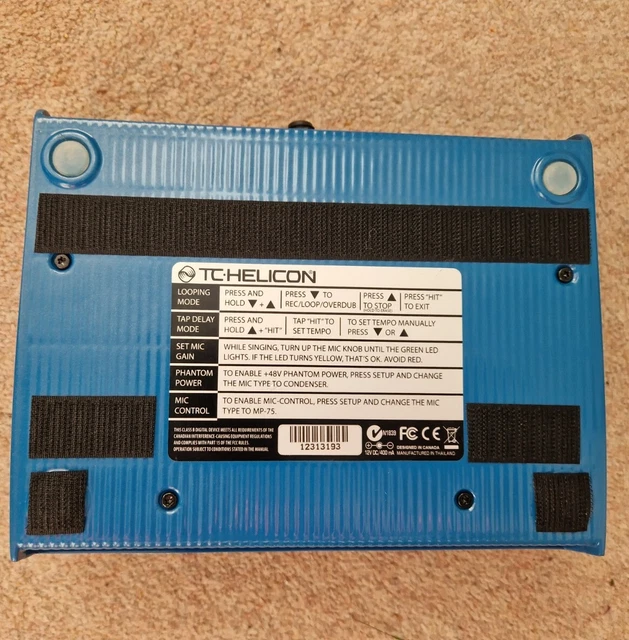 TC HELICON VOICE Play Live Vocal Effects Plus Pedalboard E Custodia ...