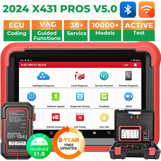 2025 LAUNCH X431 V 5.0 PRO 5 Profi OBD2 Diagnosegerät ALLE SYSTEM ECU Codierung EUR 762,00 ...