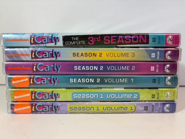 LOT DVD ICARLY Nickelodeon série complète saisons 1 à 3 (1 2 3) Miranda ...