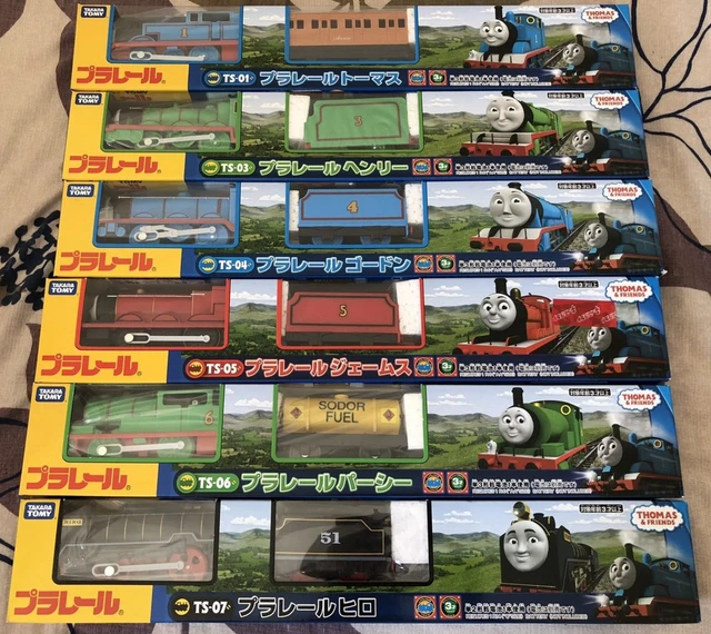 TAKARA TOMY PLARAIL Pla-rail Thomas Gordon James Henry Parcy Hiro 6 set ...