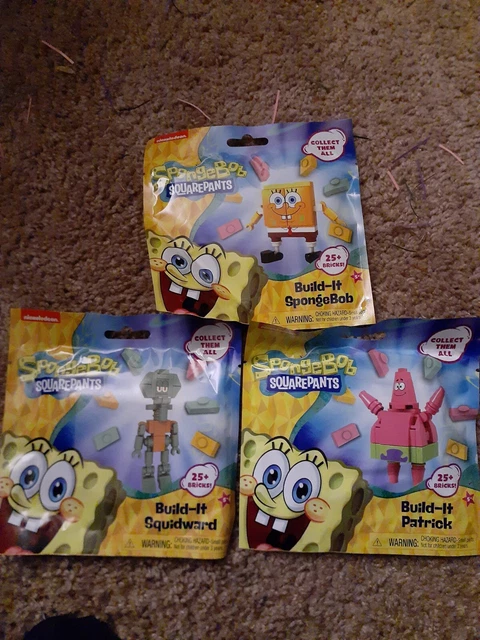 NICKELODEON SPONGEBOB SQUAREPANTS, Squidward & Patrick Build-it Mini ...